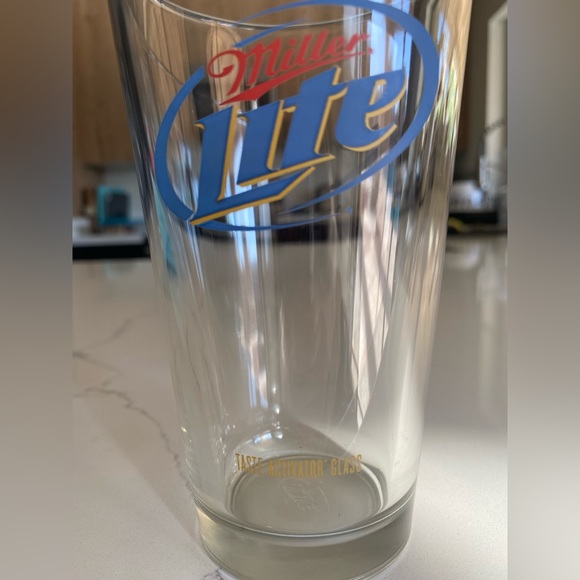 Miller Lite Dining Miller Lite Beer Brand Logo Taste Activator Glass 6 Oz Drinking Pint